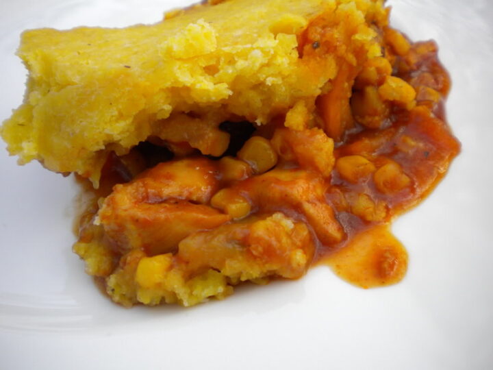 Slow Cooker BBQ Chicken and Cornbread Casserole - $5 Dinners