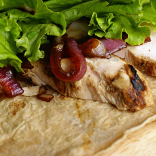 Chicken Wraps with Balsamic Red Onions - $5 Dinners