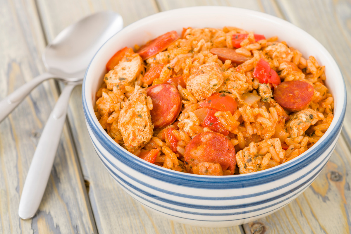 Sausage Jambalaya with Salad - $5 Dinners | Budget Recipes, Meal Plans ...