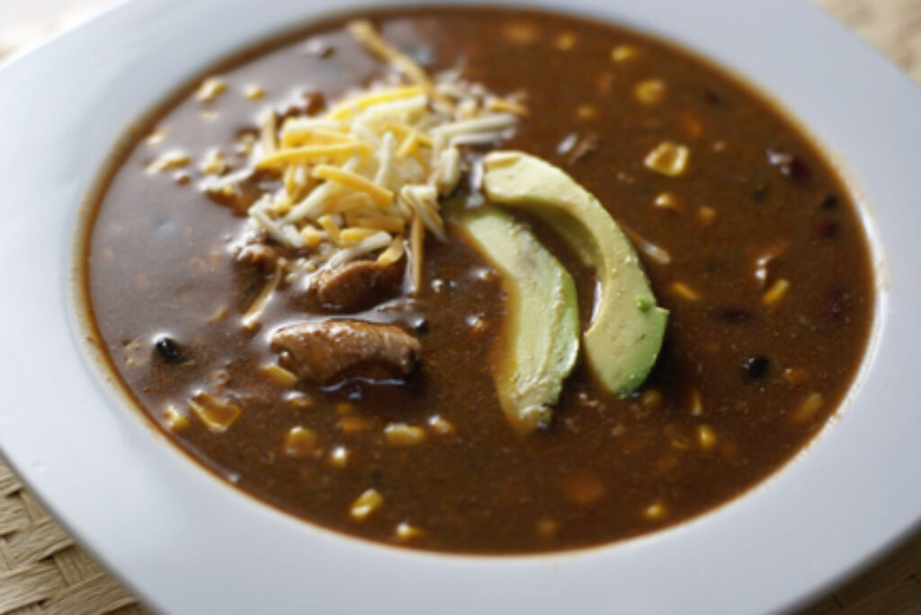 Chicken & Black Bean with Salsa Soup