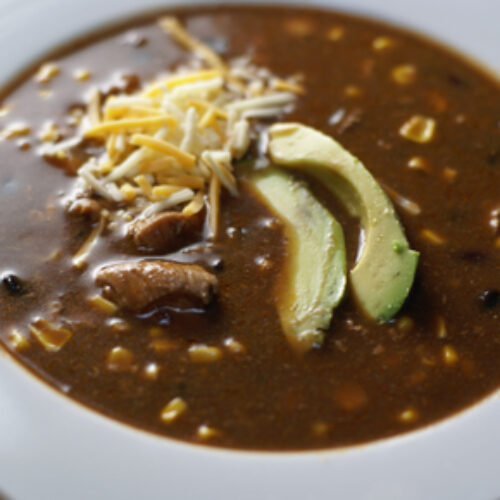 Chicken & Black Bean with Salsa Soup