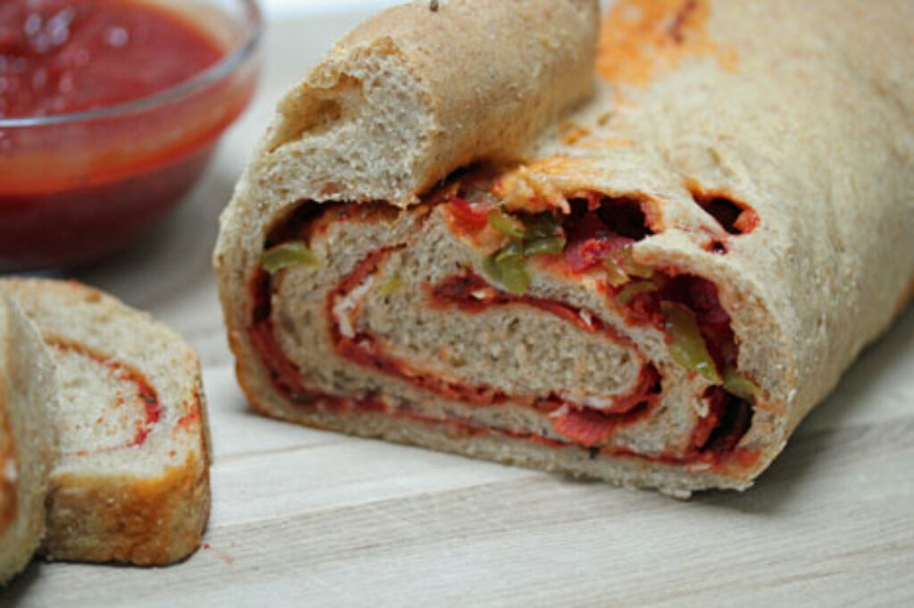 Rolled Pizza Bread - $5 Dinners | Budget Recipes, Meal Plans, Freezer Meals