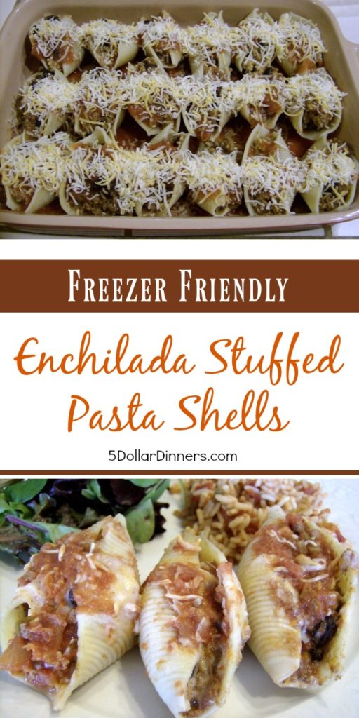 Enchilada Stuffed Pasta Shells - $5 Dinners