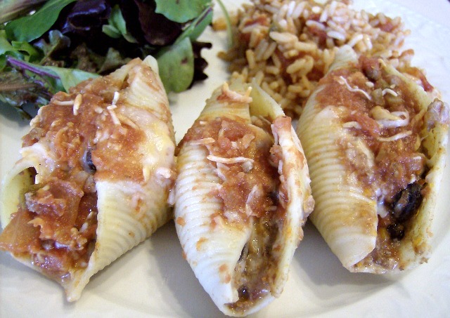 Enchilada Stuffed Pasta Shells - $5 Dinners