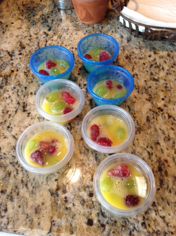 Lunchbox Freezer Cooking: Frozen Fruit Cups
