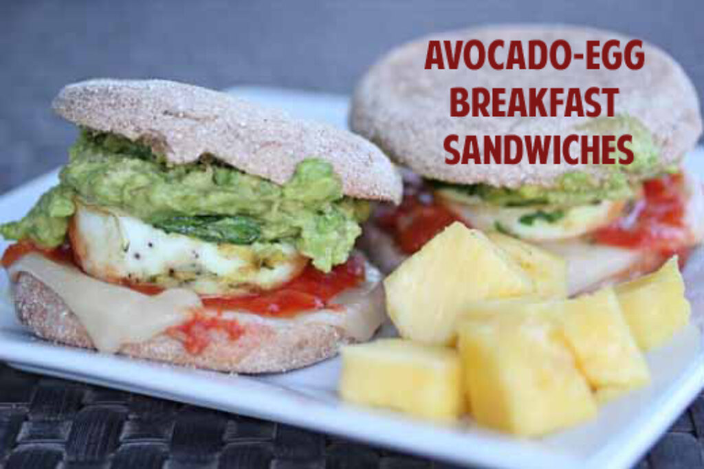 Avocado Egg Breakfast Sandwiches & How to Bake Eggs in Muffin Tin - $5 ...