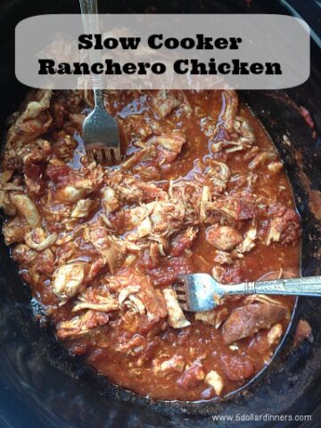 Slow Cooker Ranchero Chicken - $5 Dinners | Recipes & Meal Plans