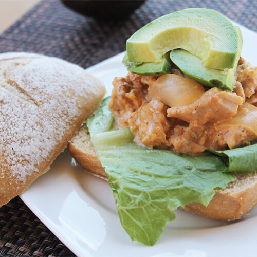 Slow Cooker Cheesy Chicken Sandwiches - $5 Dinners