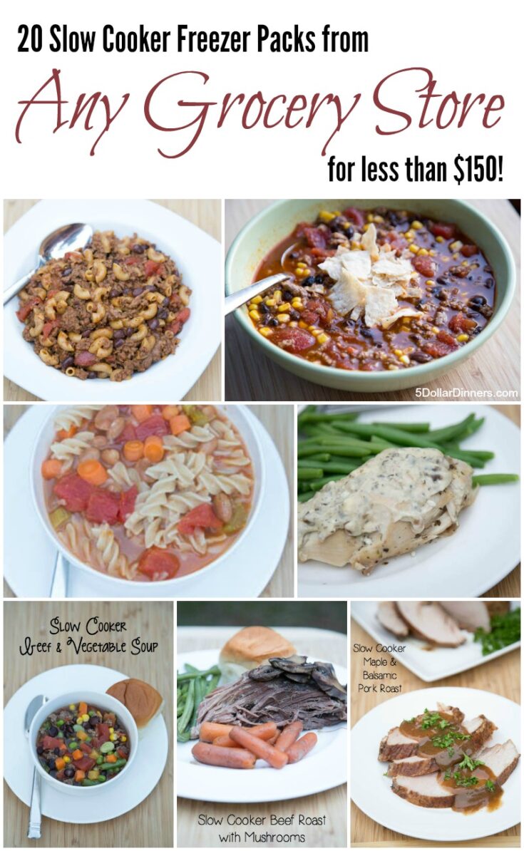 20 Meals from ANY GROCERY STORE - Slow Cooker Freezer Packs, 2nd ...