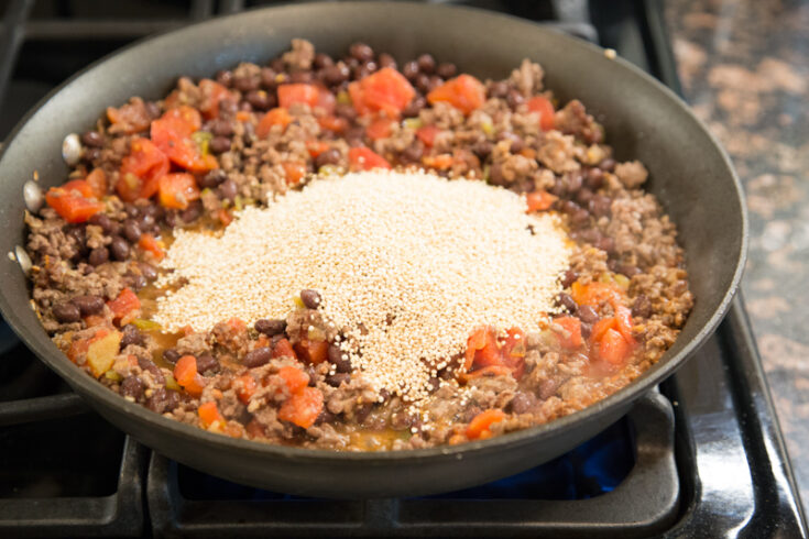Tex Mex Beef & Quinoa Skillet Dinner - $5 Dinners