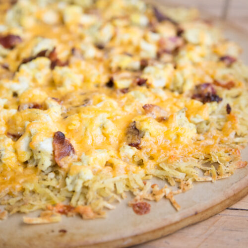 Recipe for Hashbrown Breakfast Pizza