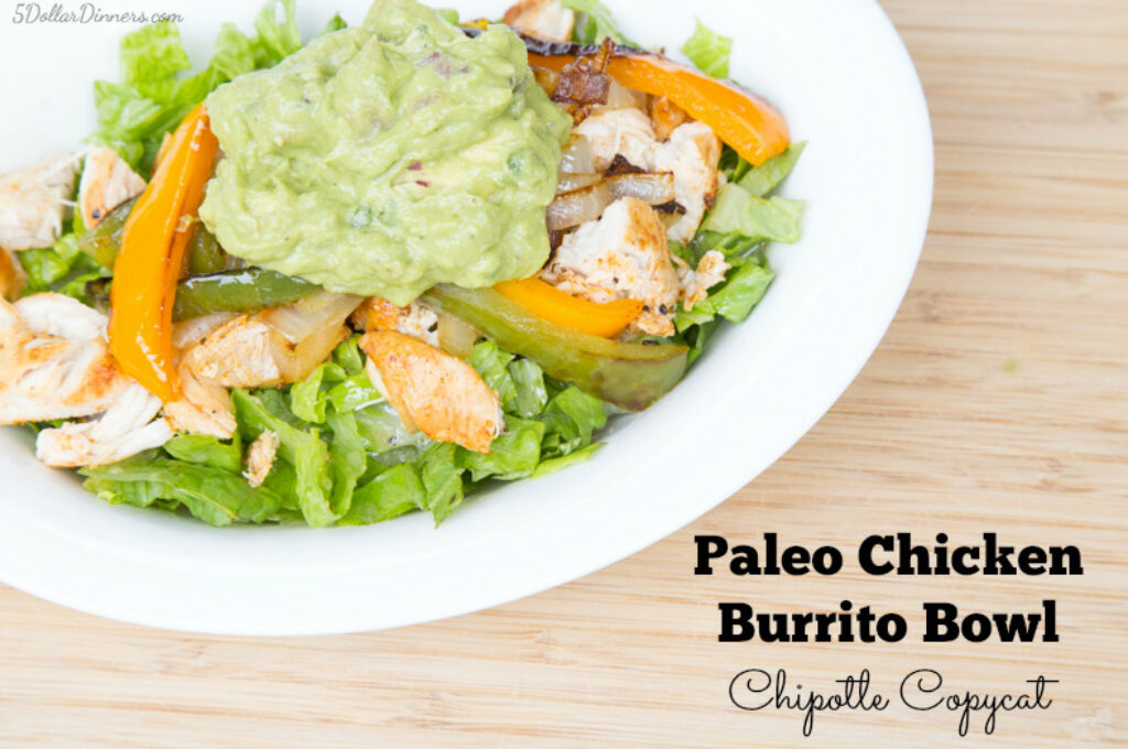 Copycat Chipotle Paleo Chicken "Burrito Bowl"
