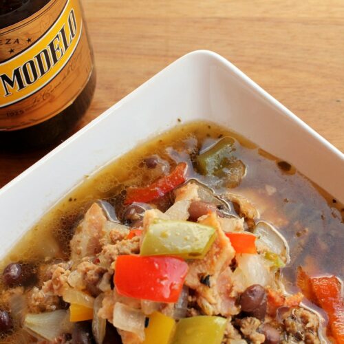 Negra Modelo Black Bean and Beef Soup - $5 Dinners
