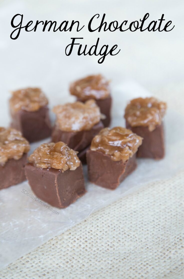 Recipe for German Chocolate Fudge