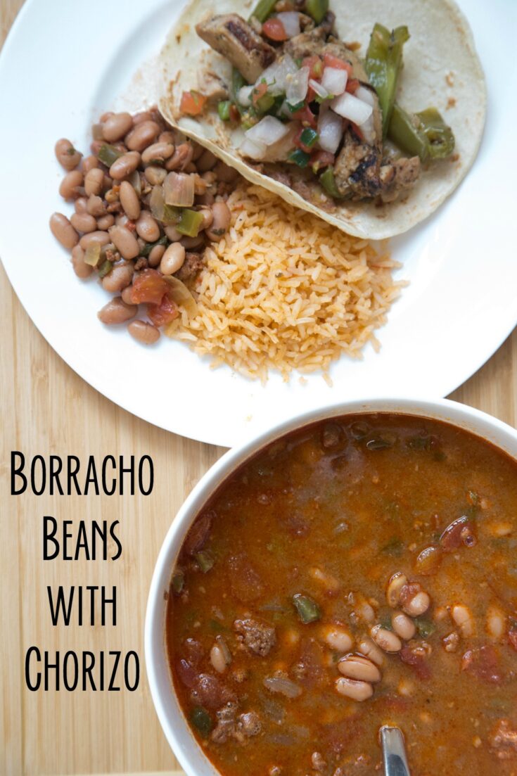 Slow Cooker Borracho Beans with Chorizo - $5 Dinners
