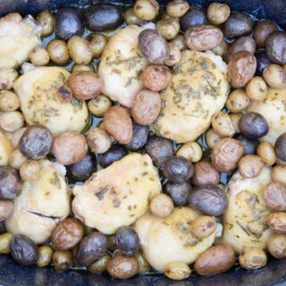 Roasted Chicken with Mustard-Chive Sauce - $5 Dinners