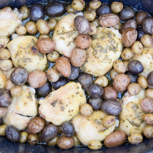 Roasted Chicken with Mustard-Chive Sauce - $5 Dinners