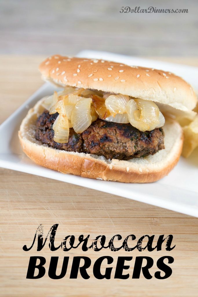 Moroccan Burgers - $5 Dinners | Budget Recipes, Meal Plans, Freezer Meals