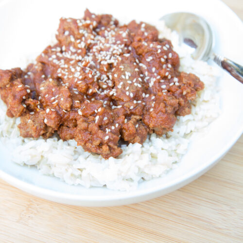 Korean Beef with Rice Recipe