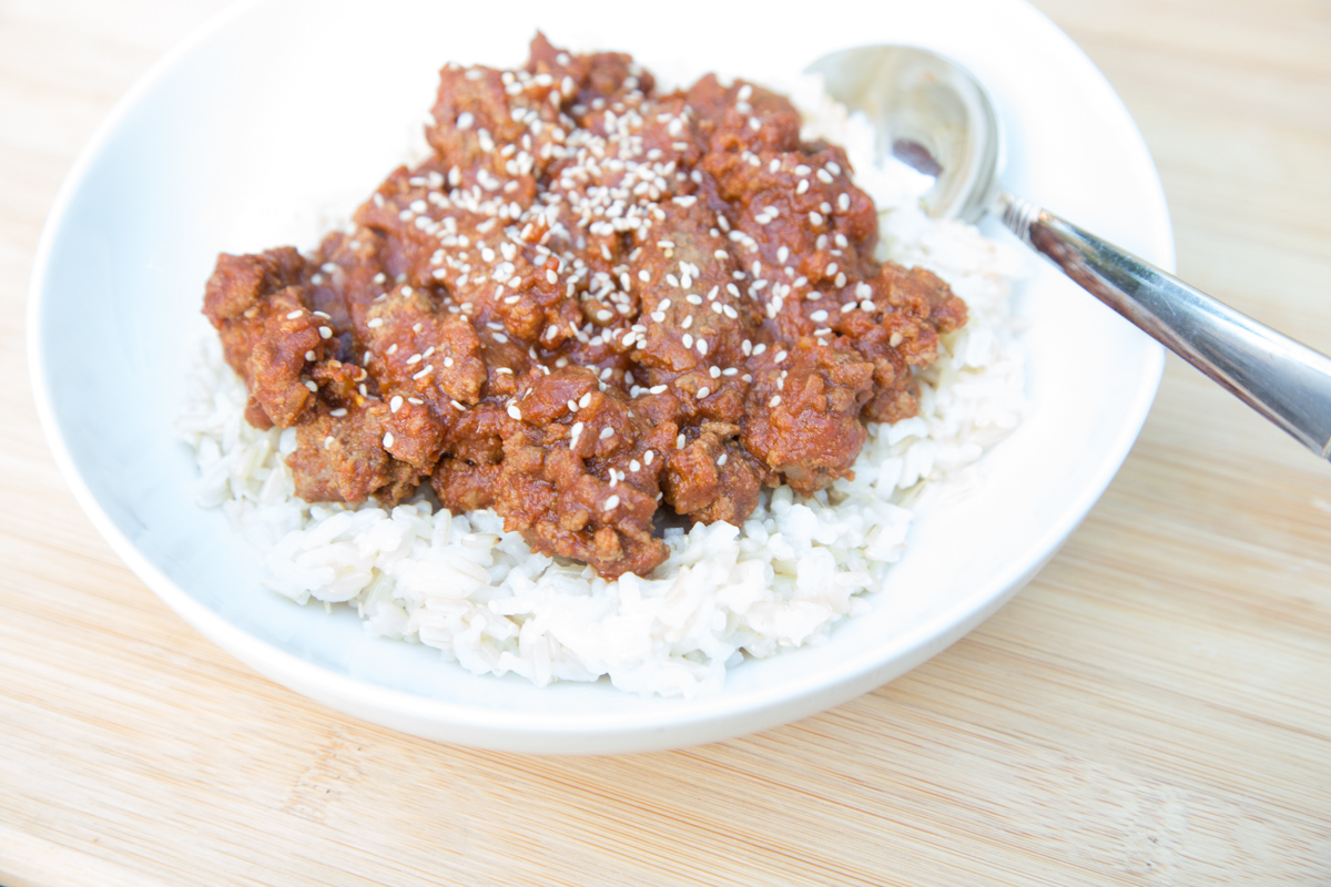 Korean Beef with Rice Recipe