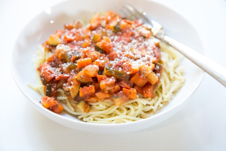 Vegetable Ragu with Pasta Recipe - $5 Dinners