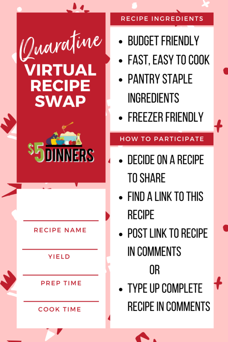 Quarantine Virtual Recipe Swap and Recipe Ideas List and Recipe Ideas ...