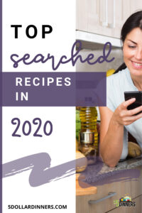 Roundup of Top Searched Recipes in 2020 - $5 Dinners