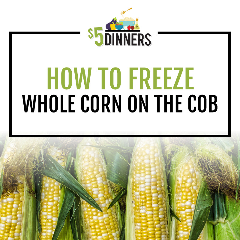How to Freeze Whole Corn on the Cob on $5 Dinners