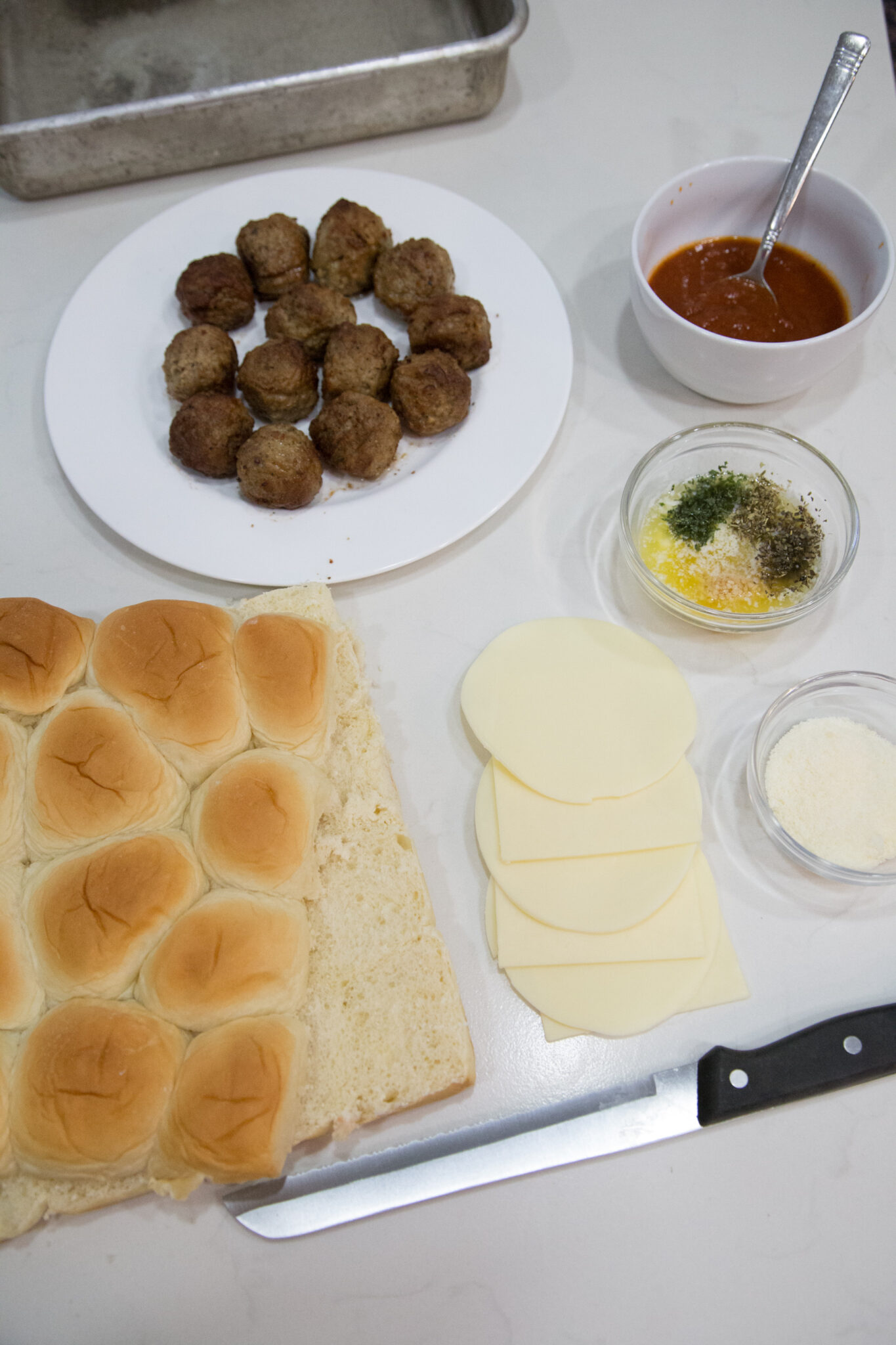 Italian Meatball Slider Bake - $5 Dinners