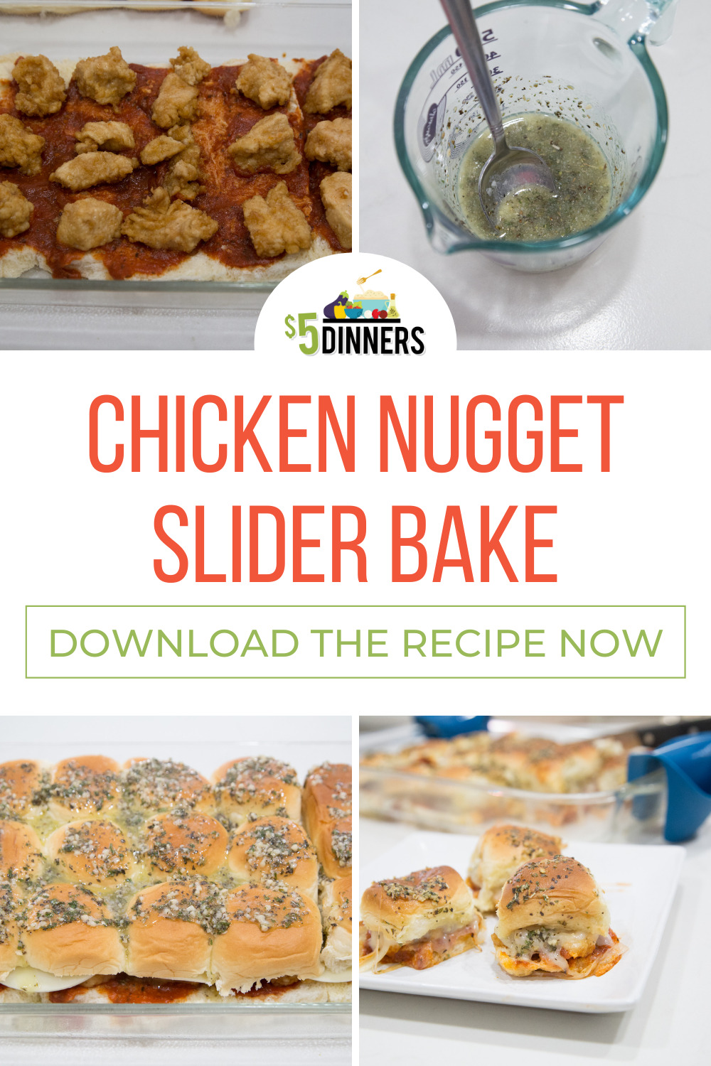 Chicken Nugget Slider Bake - $5 Dinners | Budget Recipes, Meal Plans ...