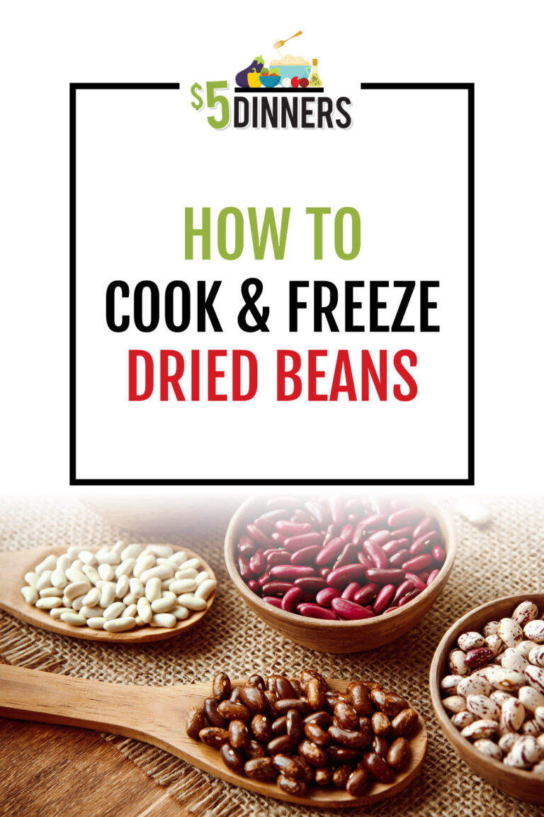 How to Cook & Freeze Dried Beans - $5 Dinners | Budget Recipes, Meal ...