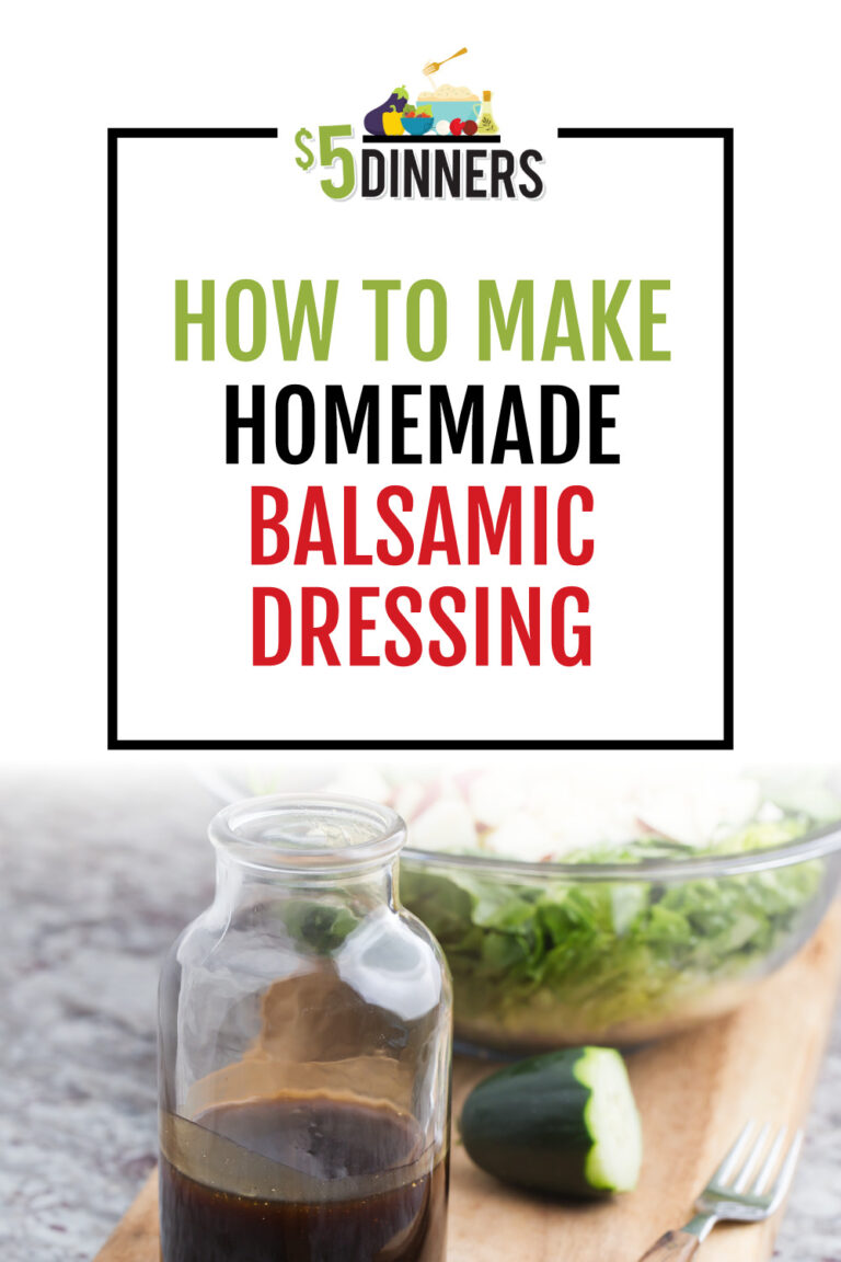 Italian Salad with Homemade Balsamic Dressing - $5 Dinners