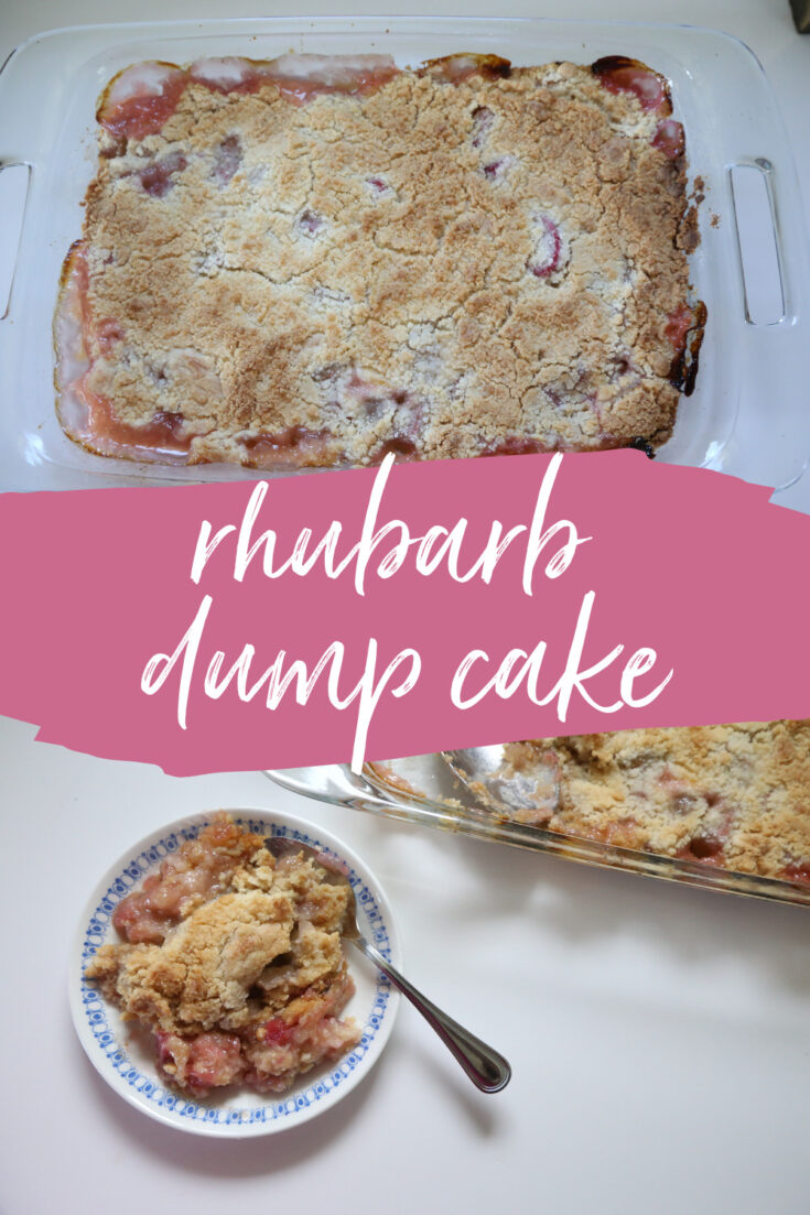 Rhubarb Dump Cake Recipe