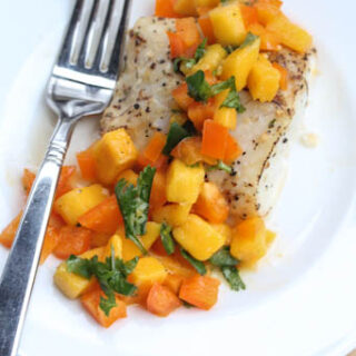 Peppered Cod with Mango-Orange Pepper Salsa - $5 Dinners