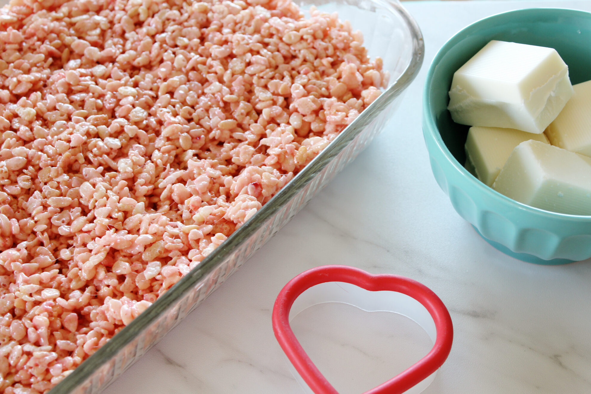 Valentine's Day Chocolate Dipped Rice Krispie Treats - $5 Dinners