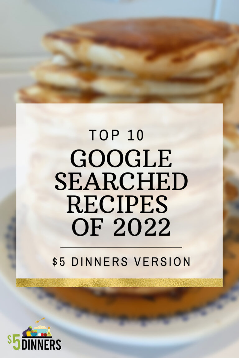 $5 Dinners x Top Google Searched Recipes in 2022