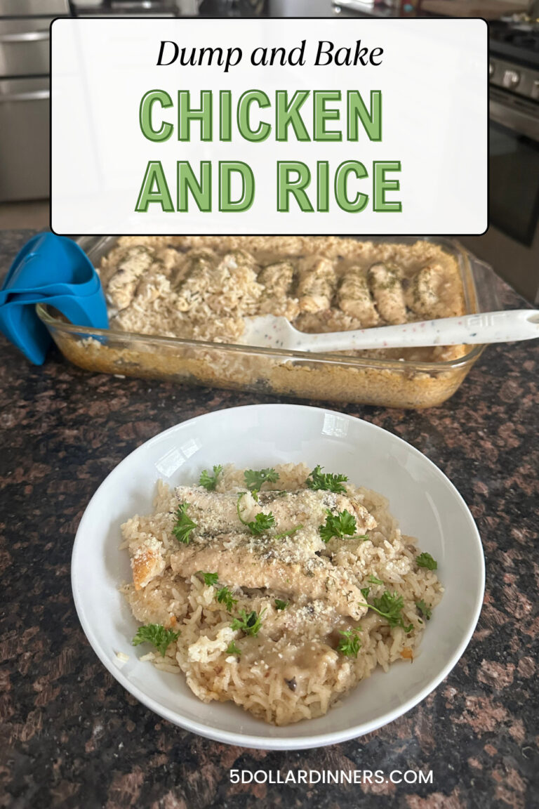 Dump & Bake Chicken and Rice - $5 Dinners | Budget Recipes, Meal Plans ...