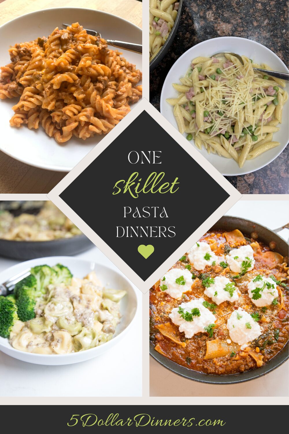 RECIPE ROUNDUP: One-Skillet Pasta Dinners - $5 Dinners | Budget Recipes ...