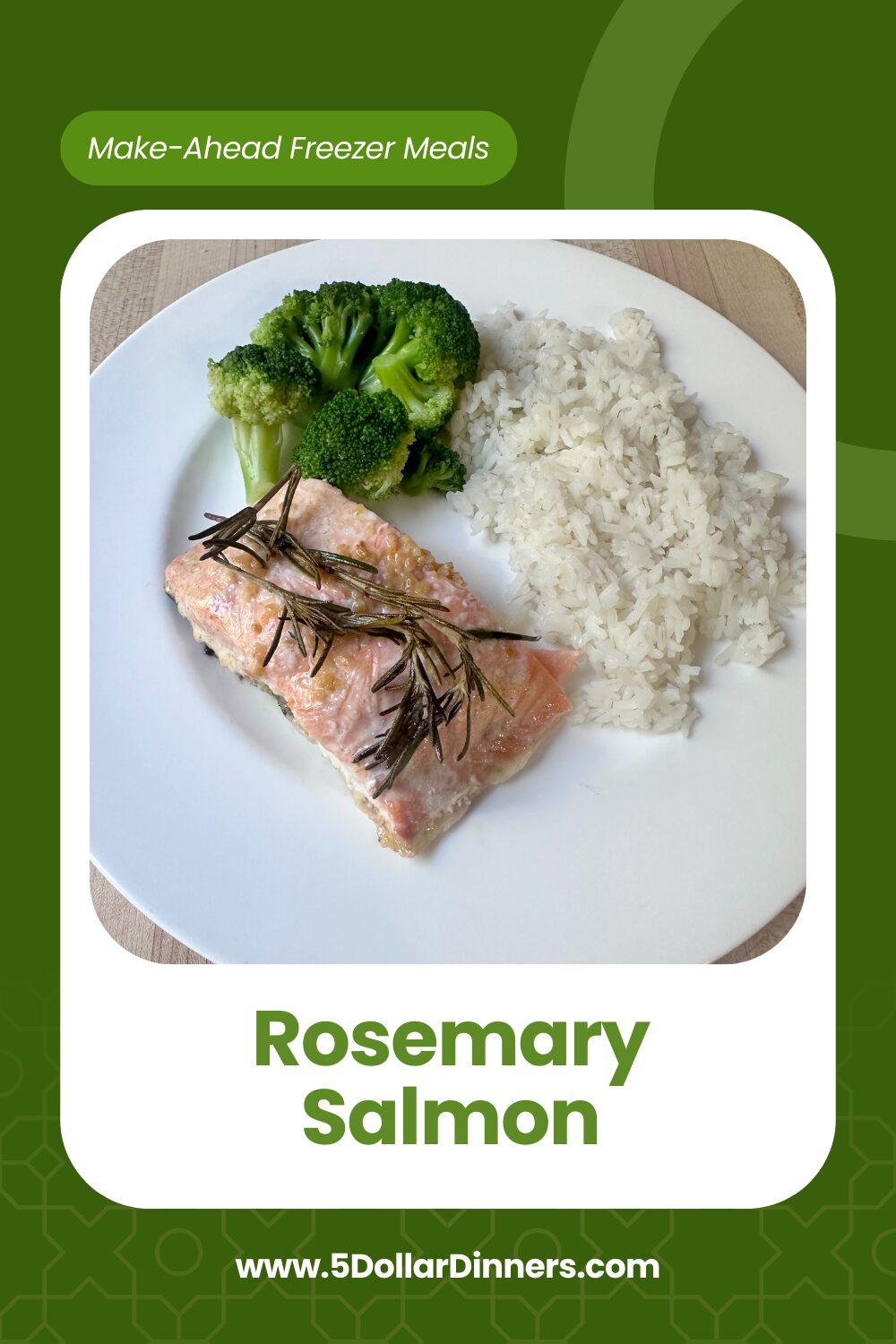 Rosemary Salmon - $5 Dinners | Budget Recipes, Meal Plans, Freezer Meals