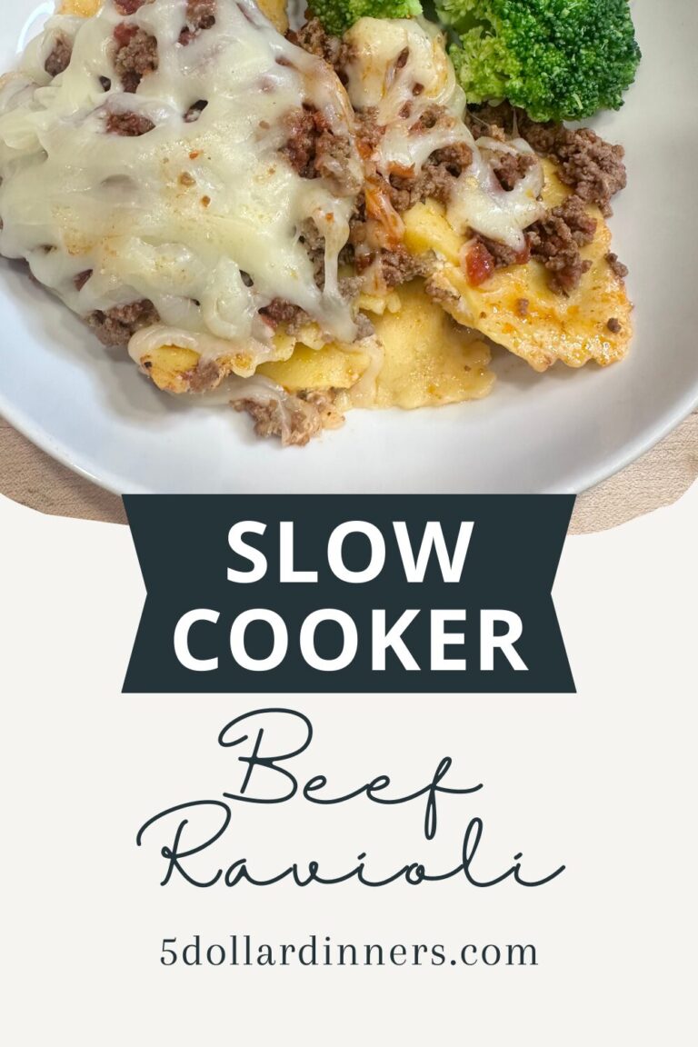Slow Cooker Beef Ravioli - $5 Dinners | Budget Recipes, Meal Plans ...