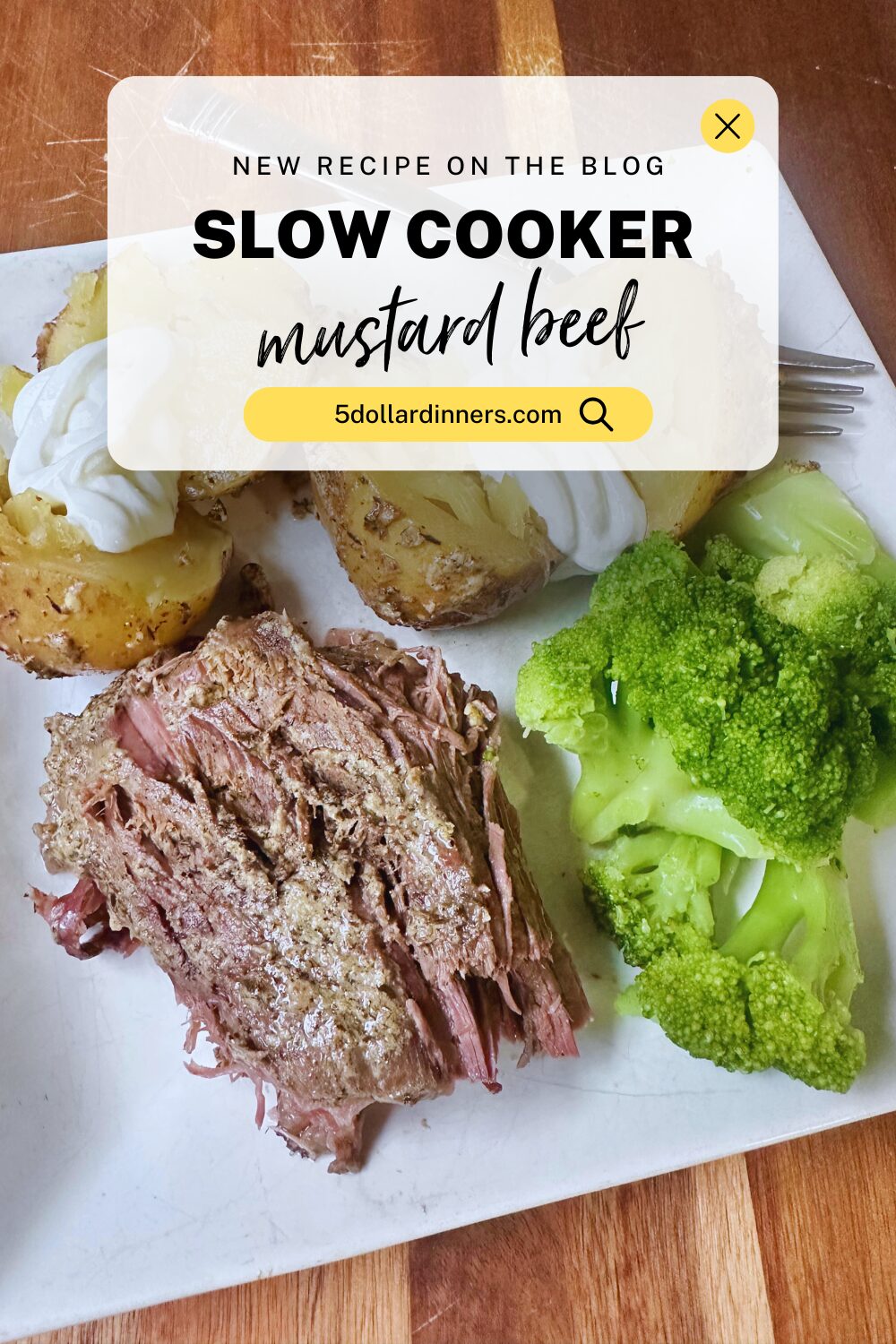 Slow Cooker Mustard Beef Roast - $5 Dinners | Budget Recipes, Meal ...
