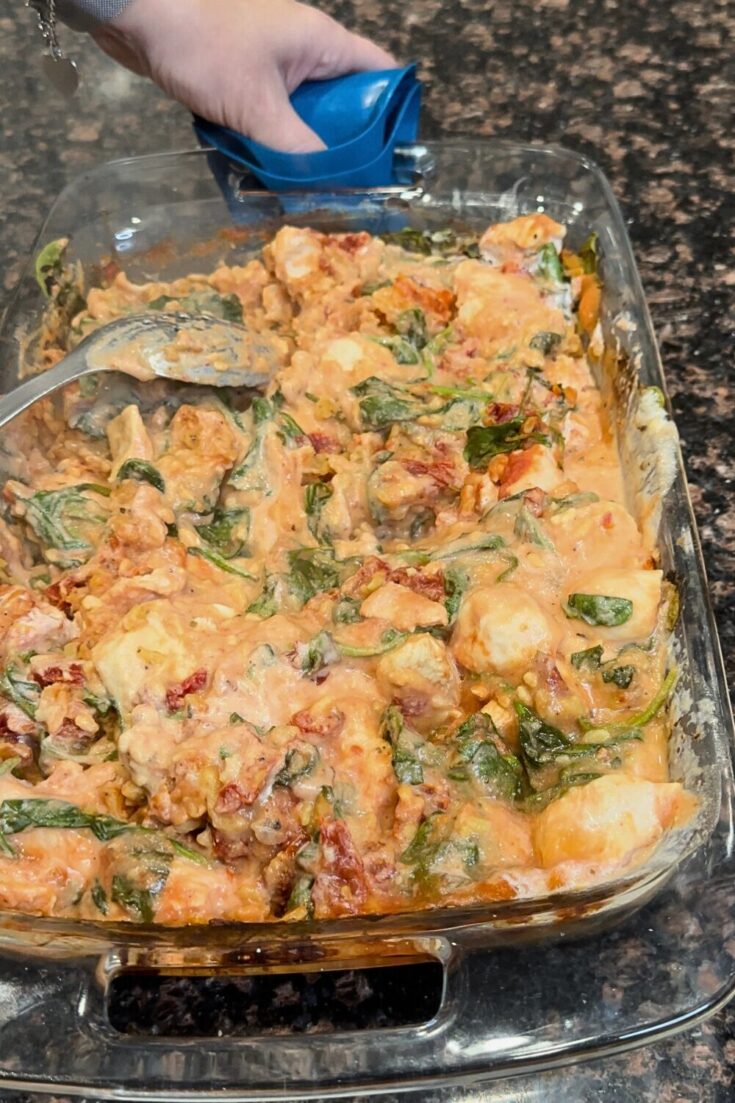 Dump and Bake Tuscan Chicken with Pasta - $5 Dinners | Budget Recipes ...