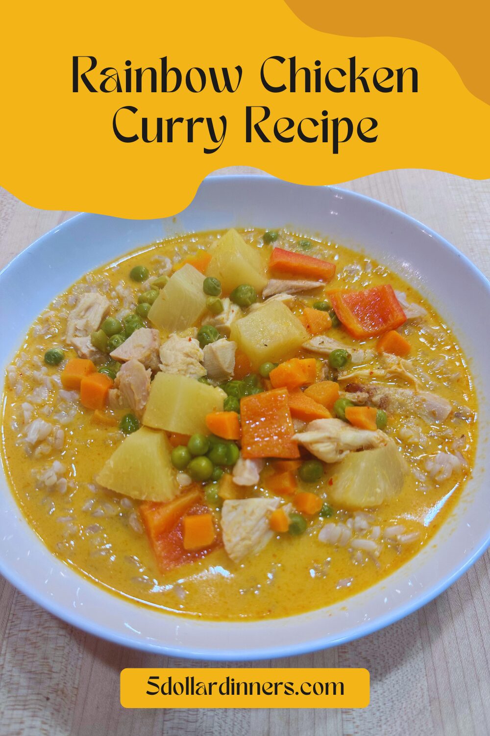 Rainbow Chicken Curry - $5 Dinners | Budget Recipes, Meal Plans ...