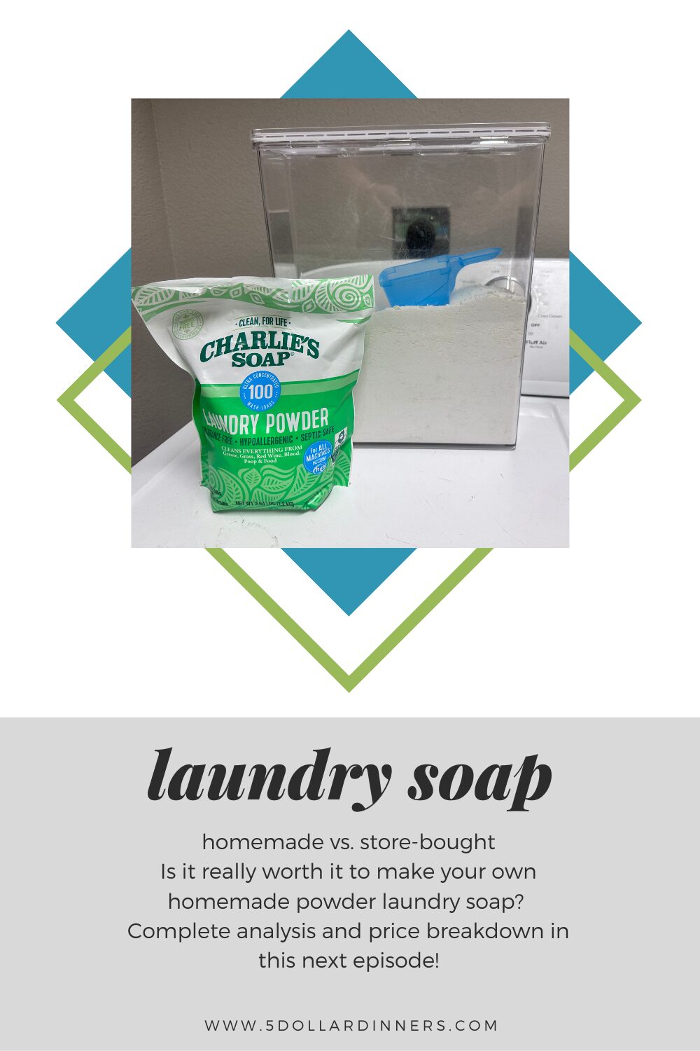 Homemade Powder Laundry Soap - $5 Dinners | Budget Recipes, Meal Plans ...